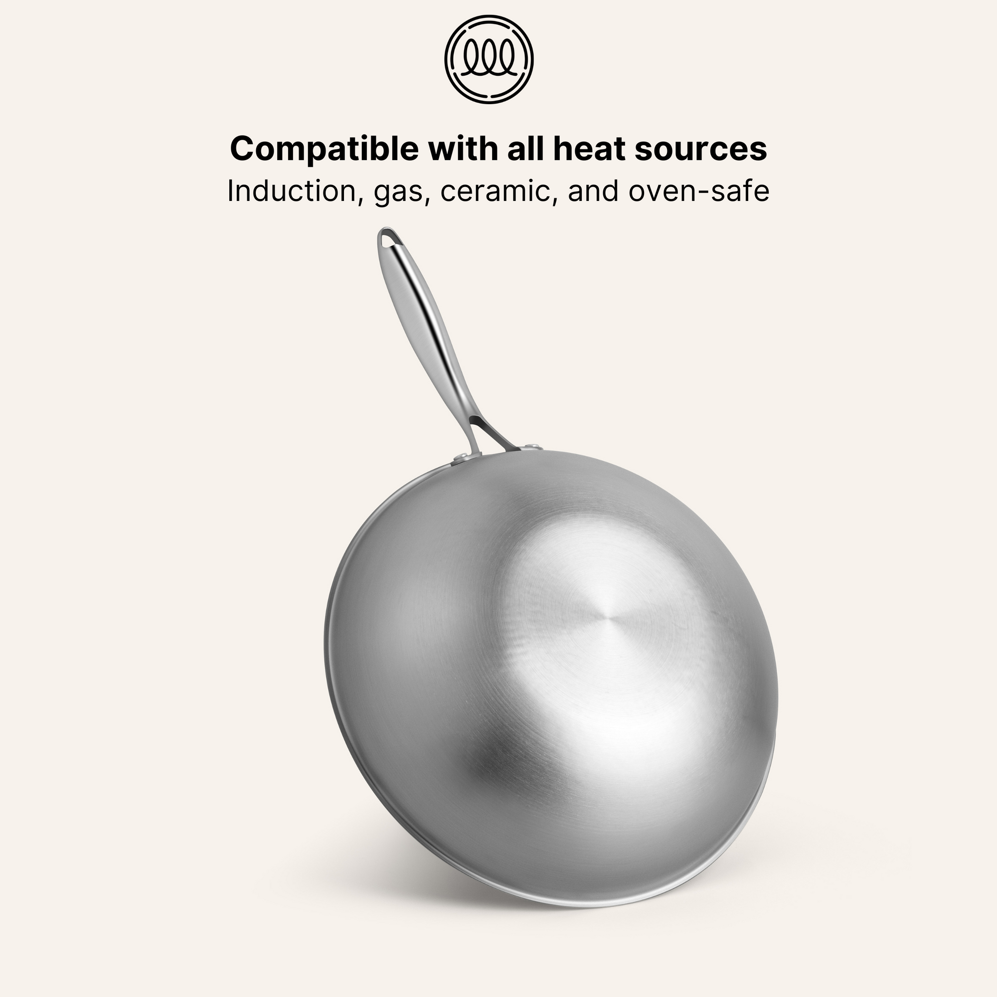 Titanium Hammered Wok Pan Pro